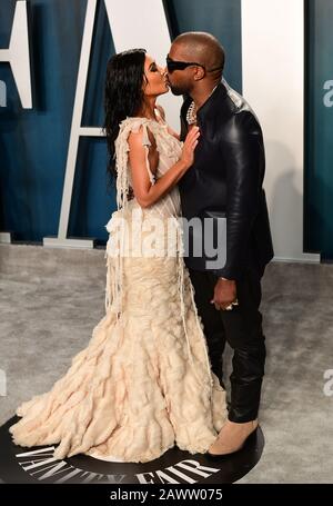 Kim Kardashian West arrives at the Vanity Fair Oscar Party on Sunday ...