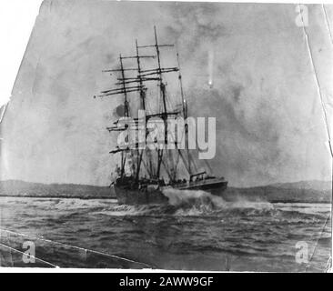 Four masted bark ALSTERNIXE, Washington, ca 1900 (HESTER 411 Stock ...