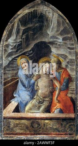 Fra Filippo Lippi - Pietà Stock Photo - Alamy