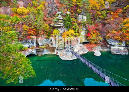 To-no-Hetsuri is a scenic spot in Minami-Aizu district, Fukushima ...