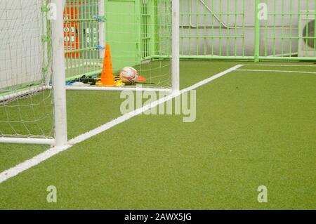 Soccer practice area Stock Photo - Alamy