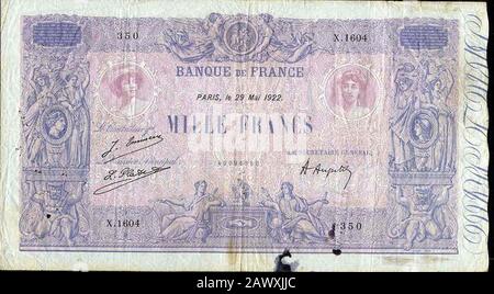 France 5 Francs-1922 Stock Photo - Alamy
