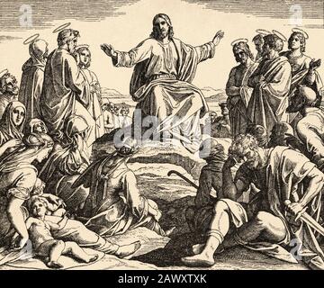 Sermon on the Mount. Our Lord Jesus preached the eight Beatitudes ...
