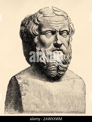 Herodotus, Ancient Greek Historian, Father of History Stock Photo - Alamy