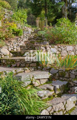 idyllic garden scenery near Gerardmer, a commune in the Vosges ...