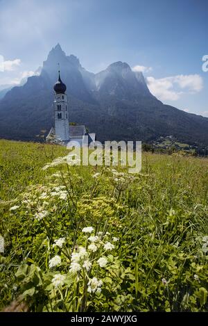 View of San Valentino church Stock Photo - Alamy