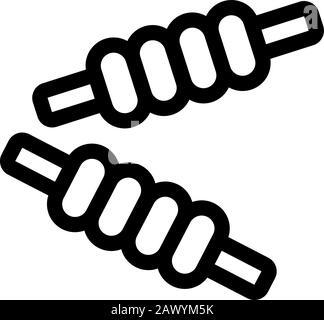 Trendy cricket logo. Flat illustration of trendy cricket vector logo ...