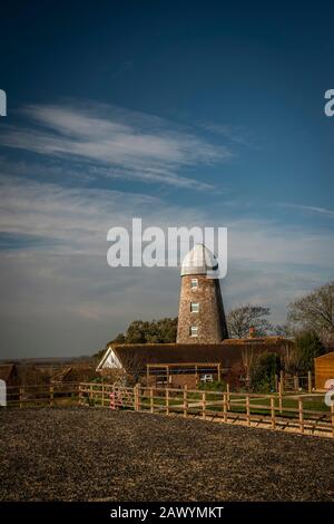 Highdown Hill on South Downs National Park Worthing West Sussex Stock ...