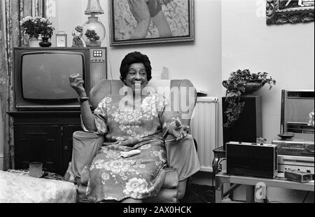 Adelaide Hall at Home, London, May 1989 Stock Photo - Alamy