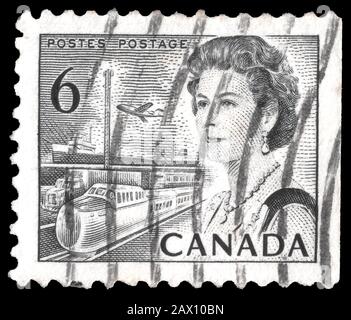 Queen Elizabeth II, Wilding series, Scotland, postage stamp, UK, 1966 ...