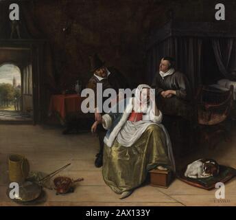 Jan Steen, The Lovesick Maiden, painting, circa 1660 Stock Photo - Alamy