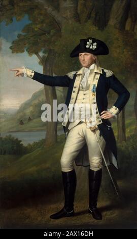 18th century painting of Marinus Willett, an American soldier and ...