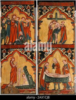 Christ in Limbo, (Descent into Limbo), painting by Giotto di Bondone ...