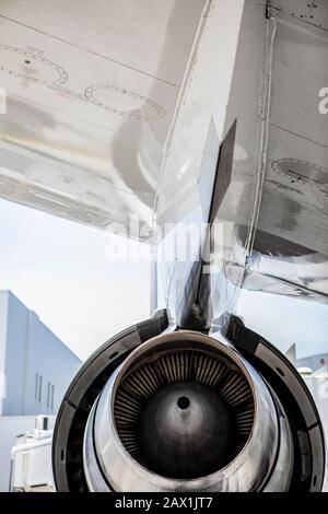 Airliner rear view Stock Photo - Alamy