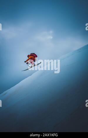 male skier at speed Stock Photo - Alamy