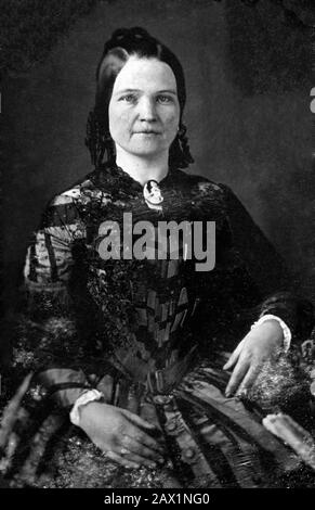 Mary Todd Lincoln (1818-1882), wife of President Lincoln, at age 45 ...