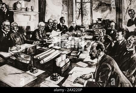 ANGLO-IRISH TREATY Lloyd George at left and Edmond de Valera at the ...