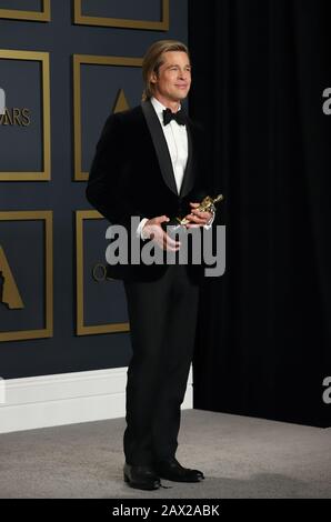 Brad Pitt in the 92nd Annual Academy Awards, Press Room, Los Angeles ...