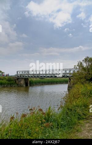 Bailey Bridge at Carentan near the D Day landing beaches, Normandy ...
