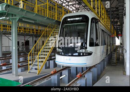 Shenyang's modern tram system opened for use in August 2013. A100% 5 ...