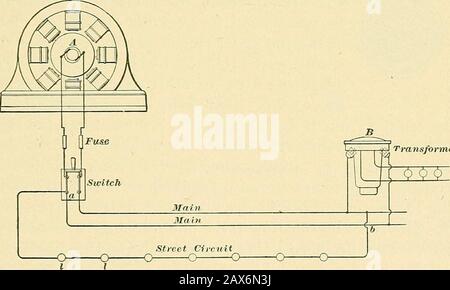 Lamps connected in series. Circuit diagram showing two lamps connected ...