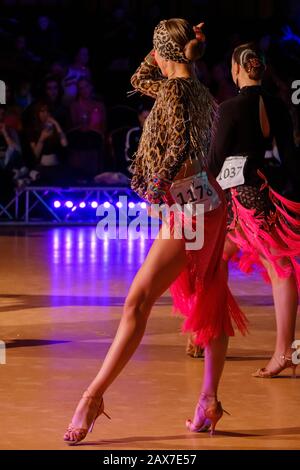 Girls dancers participate in artistic dance competitions Stock Photo ...