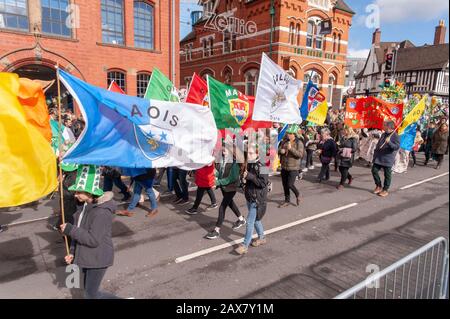 Birmingham, UK. 17 March, 2019. Saint Patrick's Day Parade at Digbeth ...