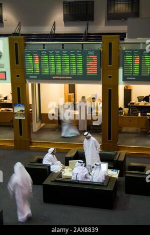 Traders at DFM Dubai Financial Market , Dubai World Trade Centre ...