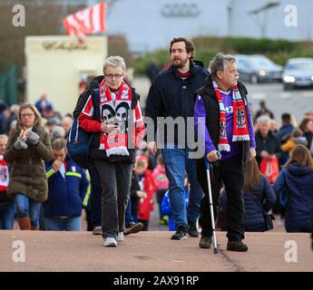 Fans arrive for the Sky Bet Championship match at Carrow Road, Norwich ...