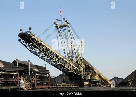 Industrial Loader used to Load Coal for Transport Stock Photo - Alamy