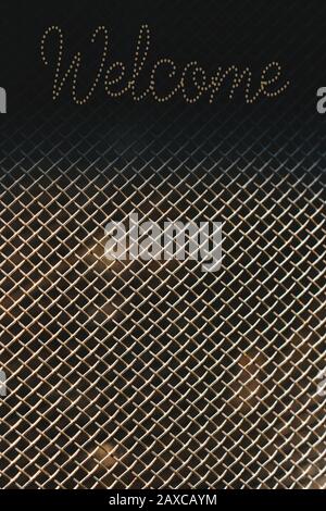 Welcome text wording on a background for business concept Stock Photo ...