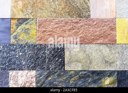 Multi-colored natural stone texture Stock Photo - Alamy