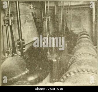 Valve from discharge pipe in a chemical tanker with morning sun Stock ...