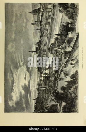 Houses built on the Ponte Vecchio (Old Bridge) over river Arno in ...
