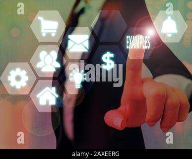 Handwriting text Examples. Conceptual photo photo Sample Model to ...