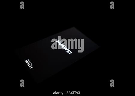 restart message on a display of smartphone Stock Photo - Alamy