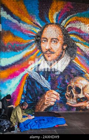 Homeless street art Stock Photo - Alamy