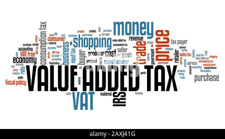 Value added word cloud concept Stock Photo - Alamy