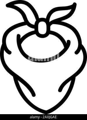 Bandana icon vector. Isolated contour symbol illustration Stock Vector ...