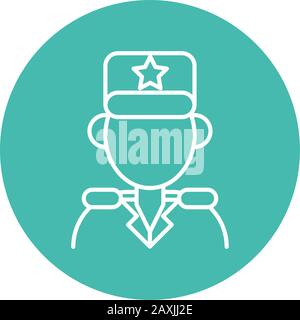 soldier military force line block style Stock Vector Image & Art - Alamy