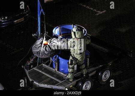 Bomb Disposal Unit Trailer for Hazardous Explosive Devices Stock Photo ...