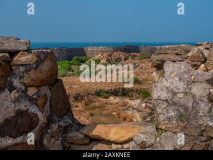 View of Sindhudurga Fort built in arebian Sea by Chhatrapati Shivaji ...
