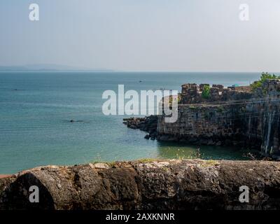 View of Sindhudurga Fort built in arebian Sea by Chhatrapati Shivaji ...