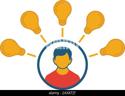 Cleverness creative icon. Simple element illustration. Cleverness ...