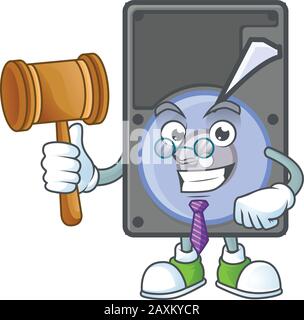 File folder icon in comic style. Documents archive cartoon vector ...