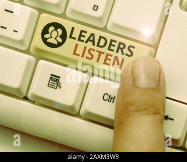 Conceptual hand writing showing Are You Leader. Business photo ...