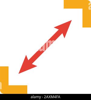 Scalability Simple vector icon. Illustration symbol design template for web mobile UI element ...