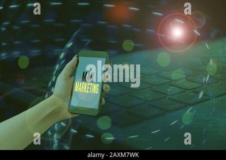 Text sign showing Mail Marketing. Conceptual photo Act of sending a ...