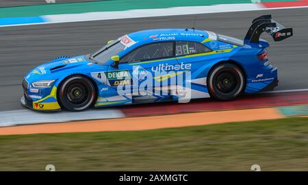 Dutch racing driver Robin Frijns in his Audi RS5 Turbo DTM car during a ...
