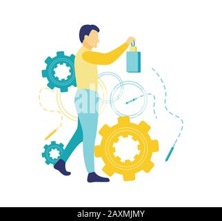 Person looking for work illustration design. Illustrations for websites ...